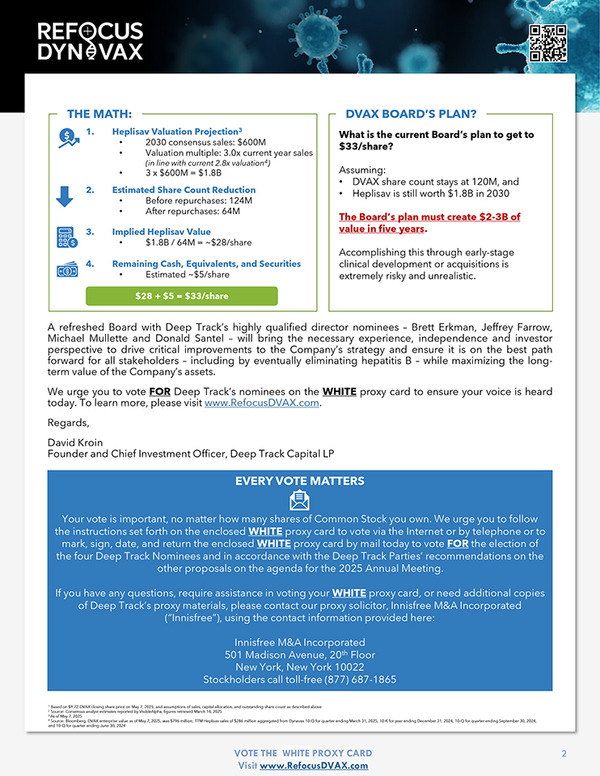 Dynavax Technologies (DVAX): Deep Track Capital Pushes Board Refresh ...